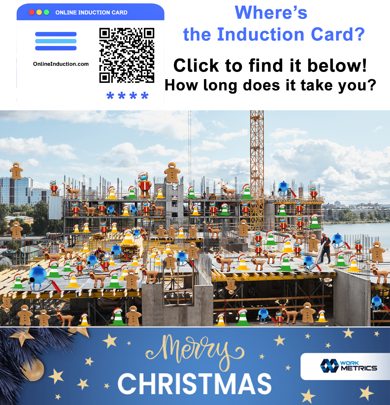 Merry Christmas Game: Where's the Induction Card?